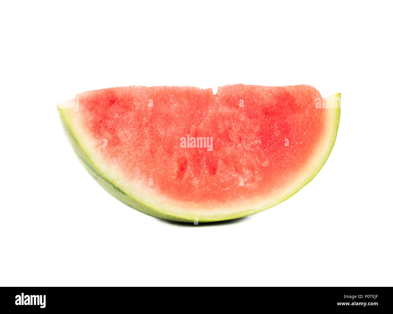 Slice of watermelon without seeds isolated on white background Stock ...
