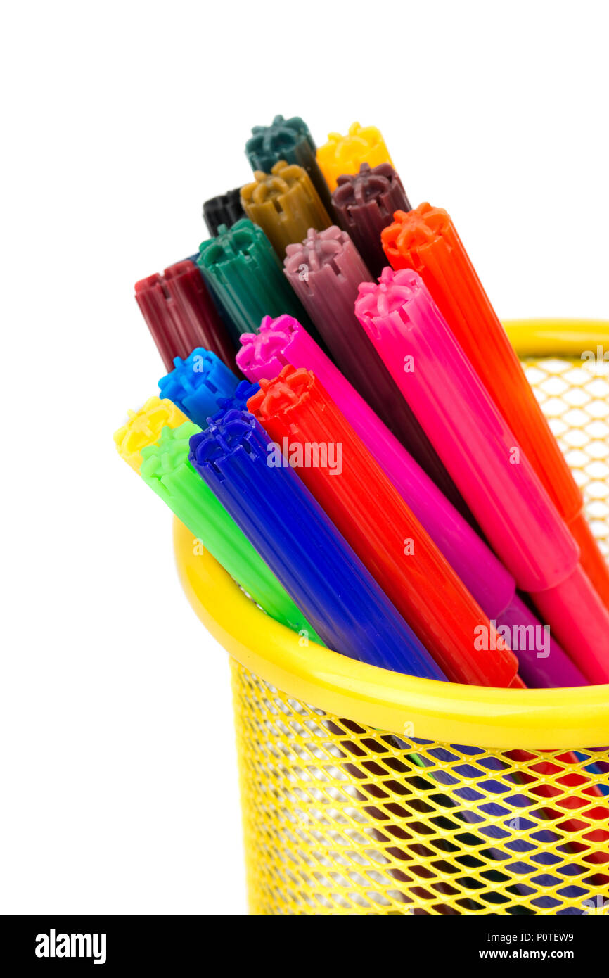 Multi colored markers hi-res stock photography and images - Alamy