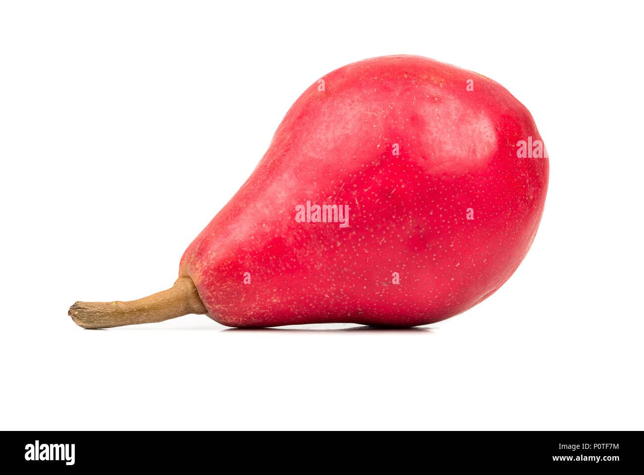 Fresh red pear fruit isolated on white background Stock Photo - Alamy