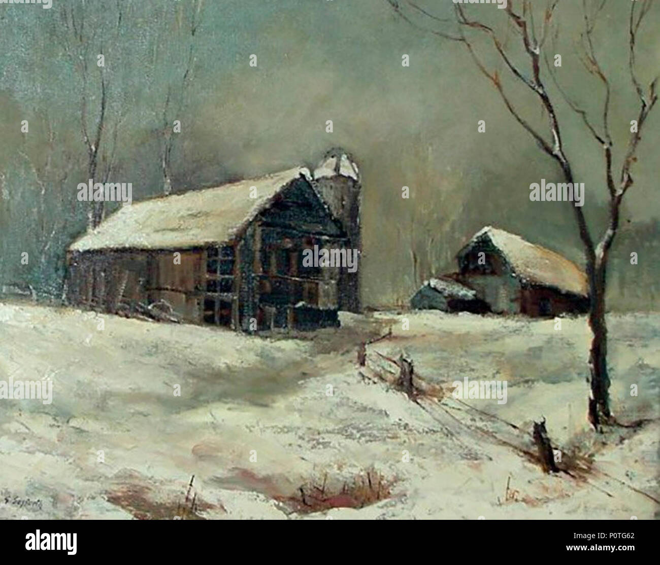 'Left to the Elements by Gustav Seyferth' Stock Photo - Alamy