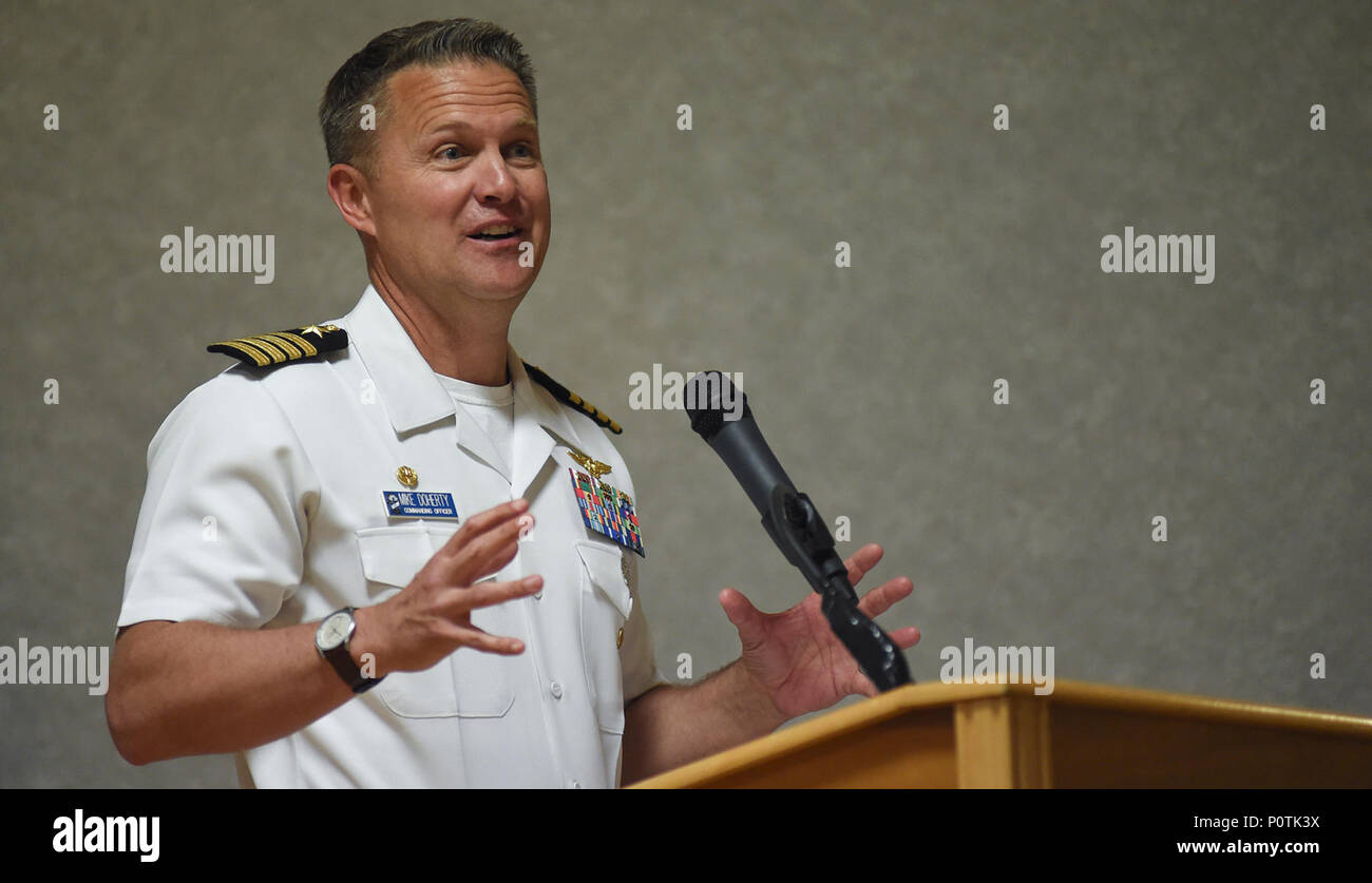 R.I. (May 5, 2017) Capt. Mike Doherty, commanding officer, Naval ...