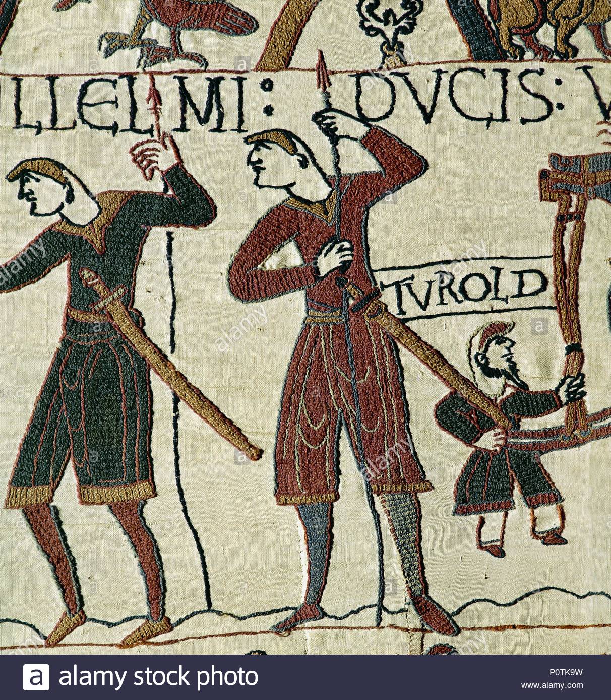 William The Conqueror Bayeux Tapestry Stock Photos & William The ...