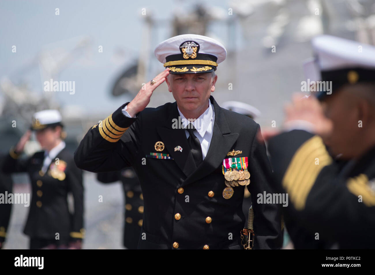 YOKOSUKA, Japan (May 5, 2017) Capt. Jeffrey Bennett II, commodore ...