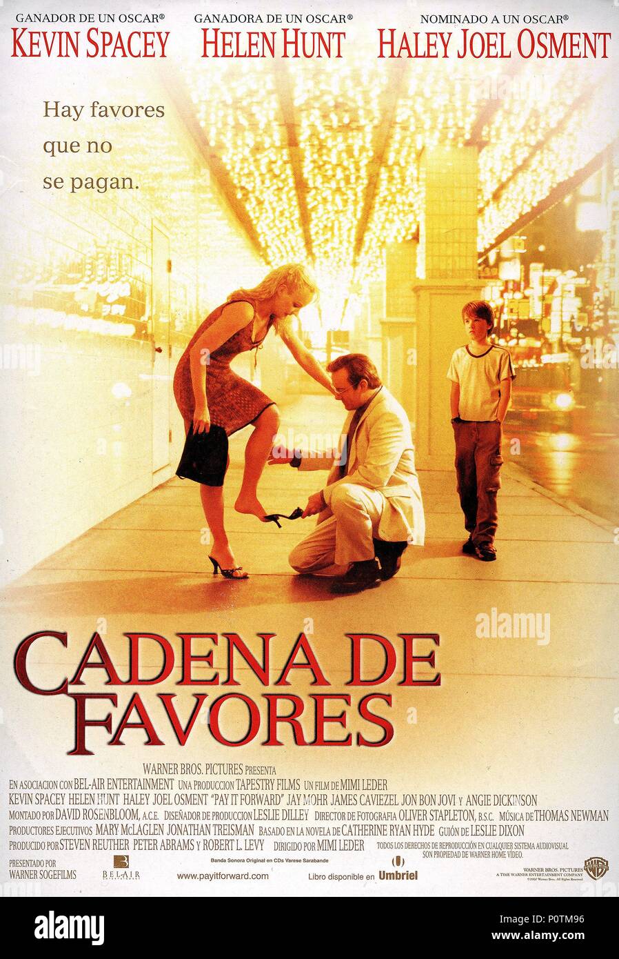 Original Film Title: PAY IT FORWARD. English Title: PAY IT FORWARD ...