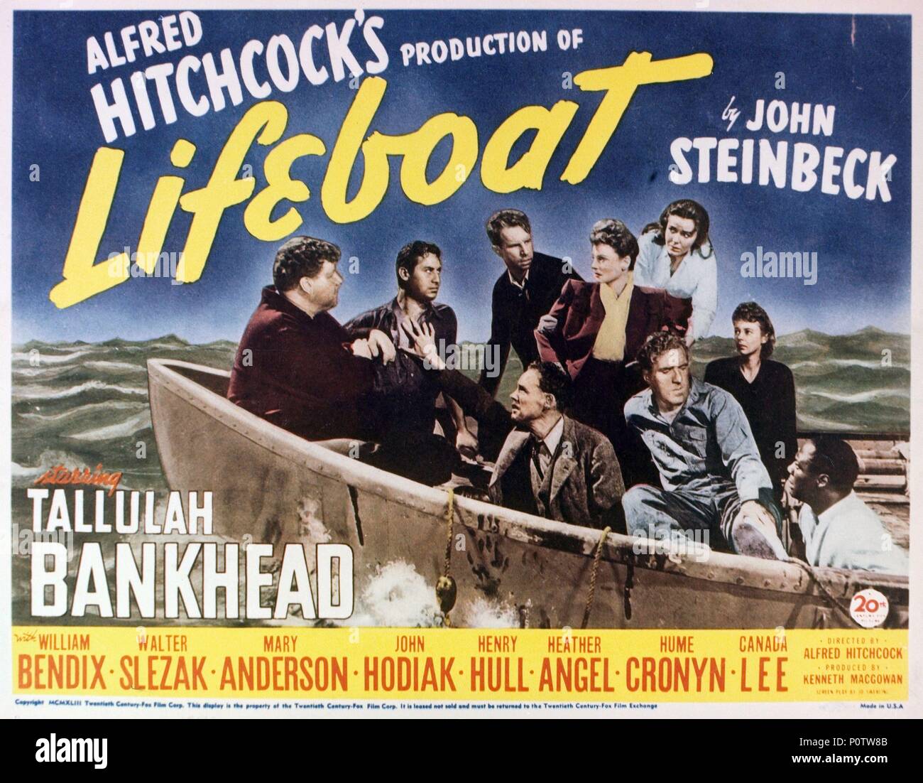 Original Film Title: LIFEBOAT. English Title: LIFEBOAT. Film Director: ALFRED HITCHCOCK. Year ...