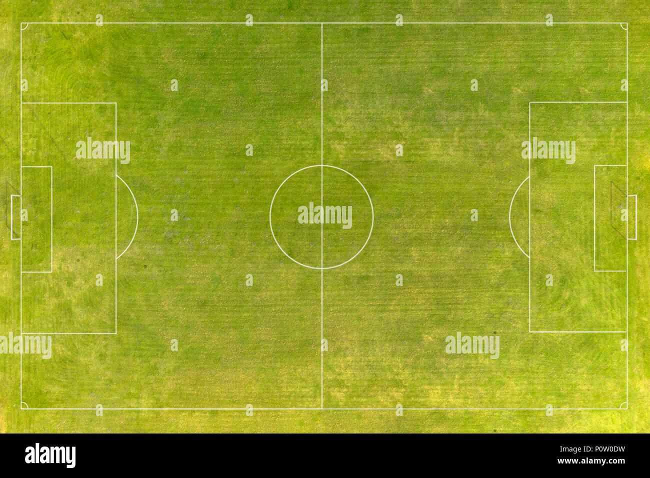 Real Soccer Field Top View