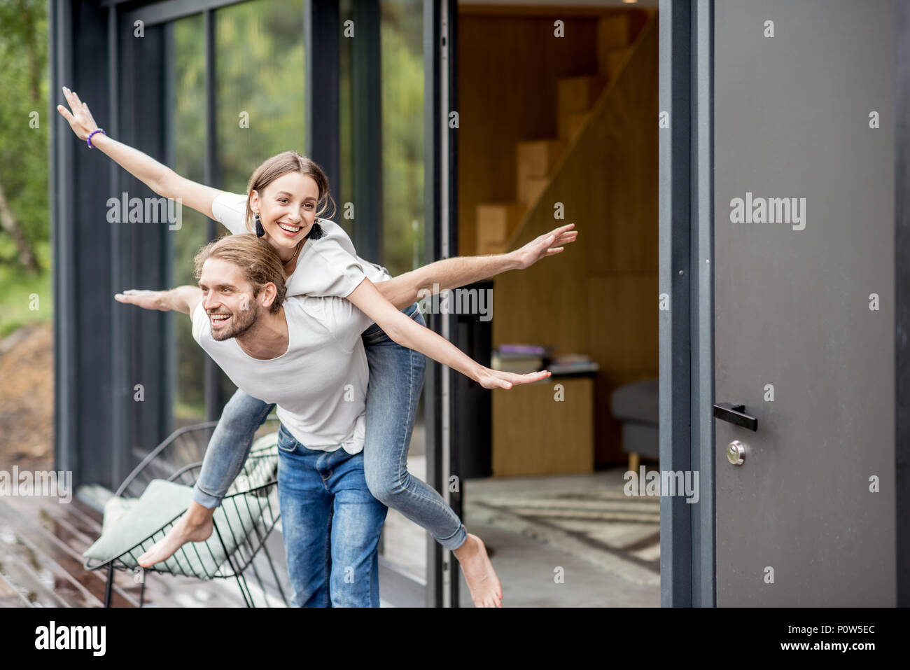 Couple together relaxed happy real hi-res stock photography and images ...