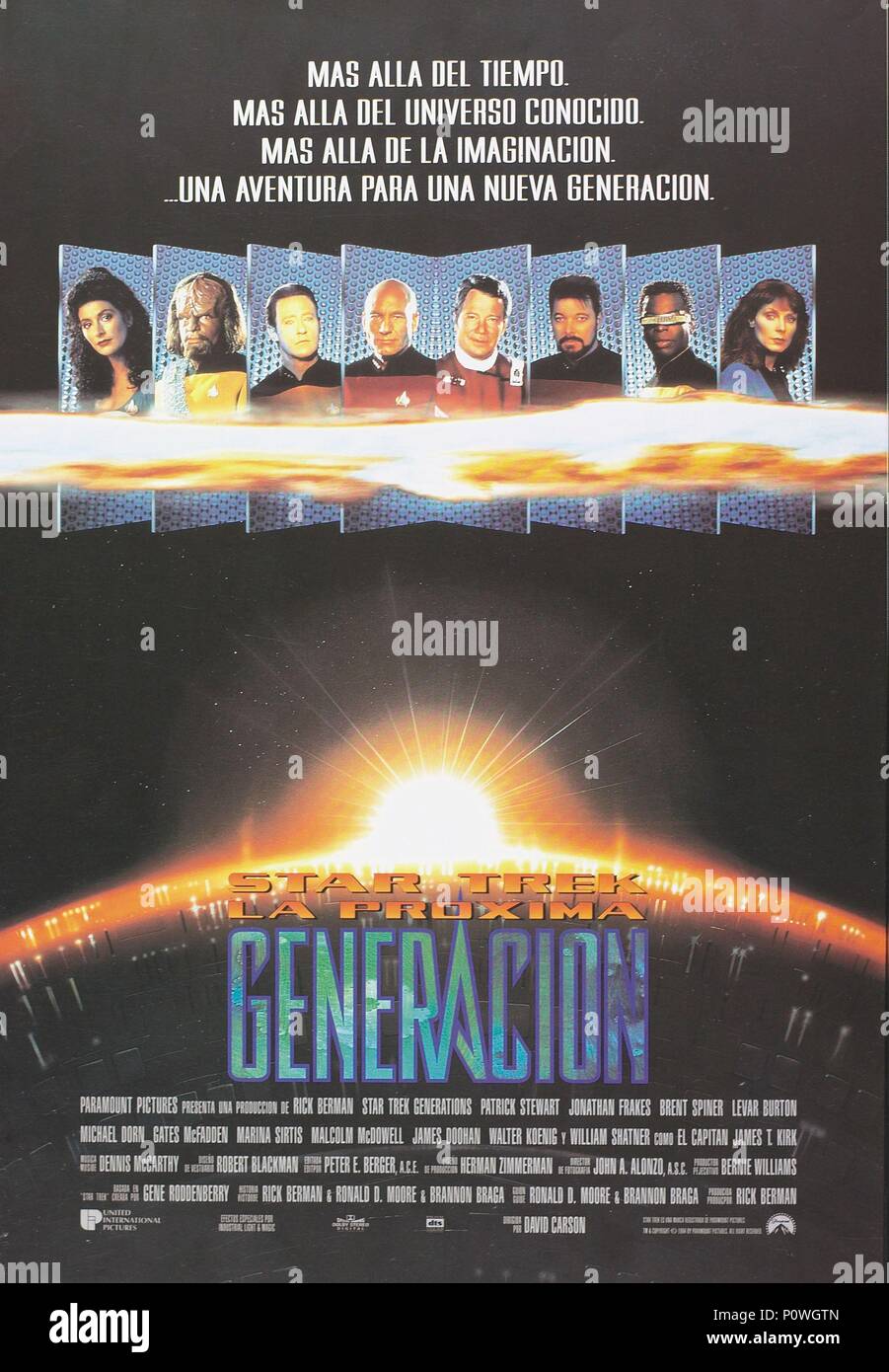 Original Film Title: STAR TREK GENERATIONS. English Title: STAR TREK ...
