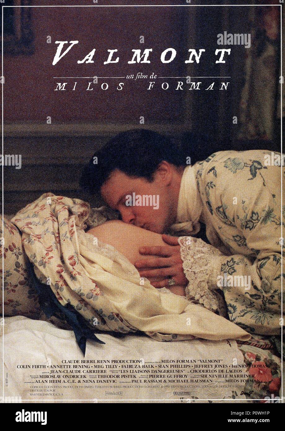 Original Film Title: VALMONT. English Title: VALMONT. Film Director: MILOS FORMAN. Year: 1989 ...