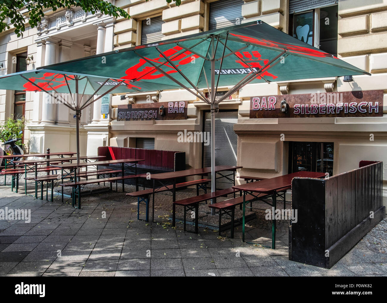 Berlin, Mitte. Bar Silberfisch, Classic traditional bar building ...