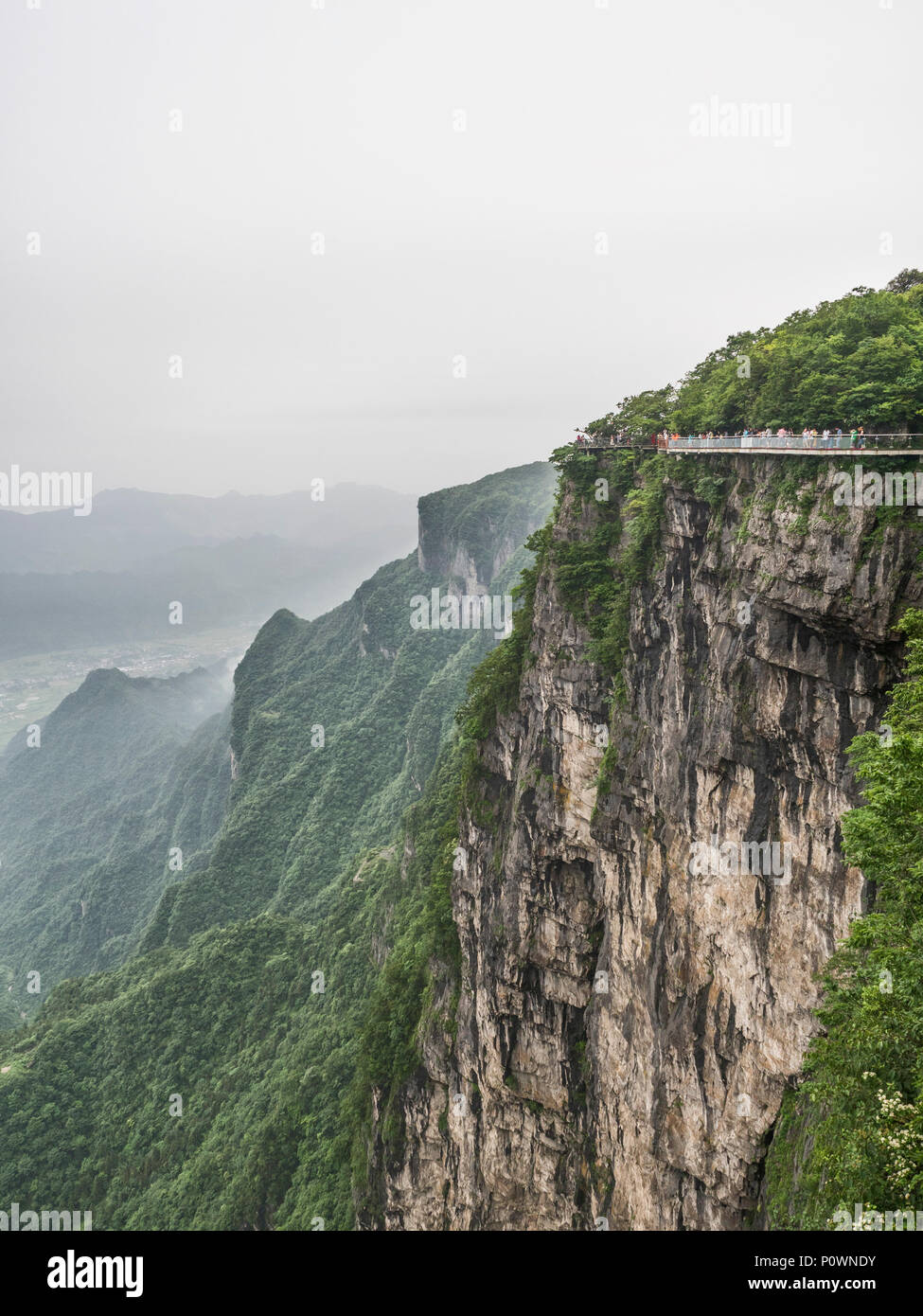The Cliff Hanging Walkway at Tianmen Mountain, The Heaven's Gate at ...