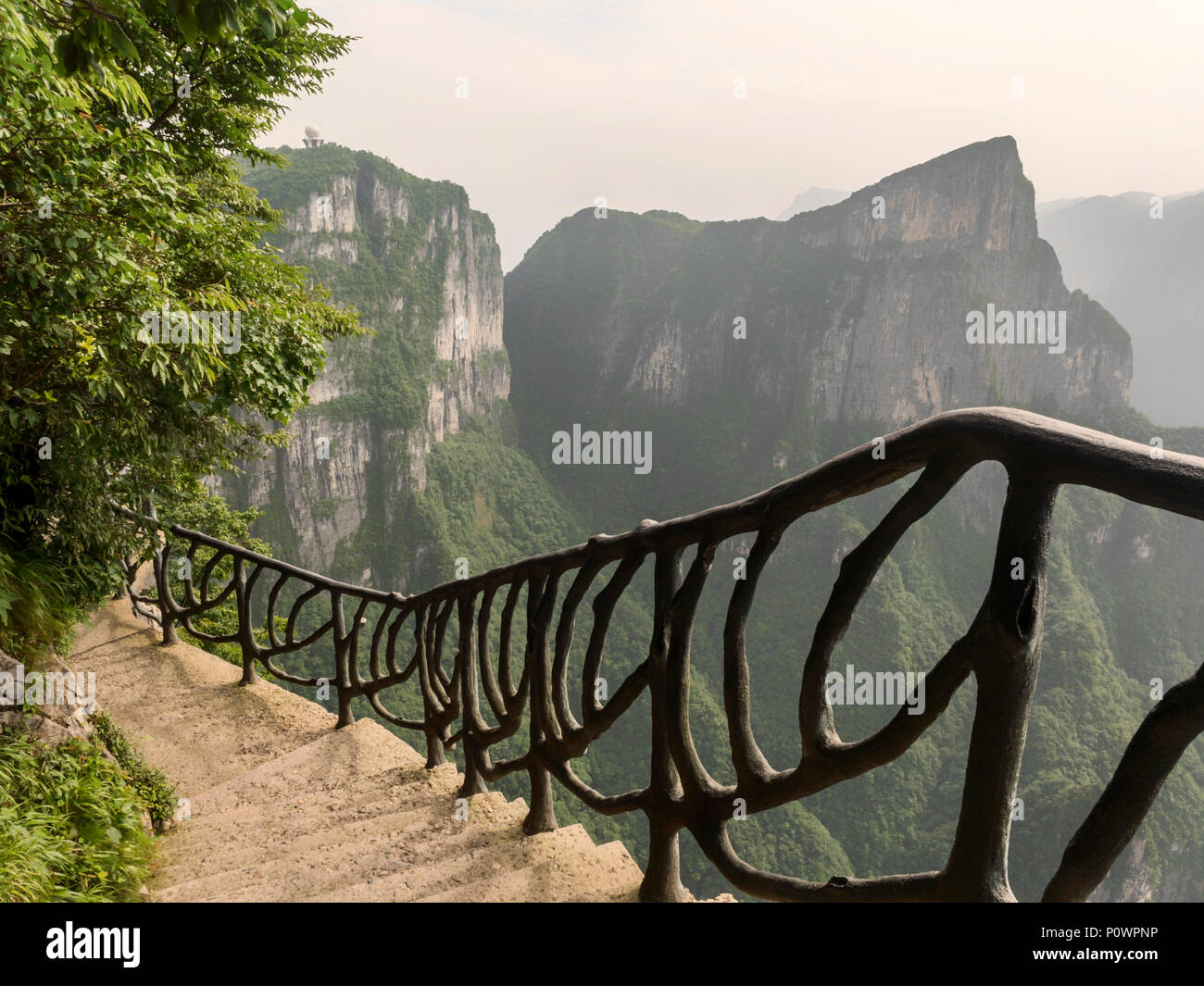 The Cliff Hanging Walkway at Tianmen Mountain, The Heaven's Gate at ...