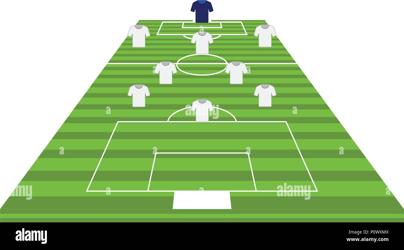 Front view soccer player Stock Vector Images - Alamy