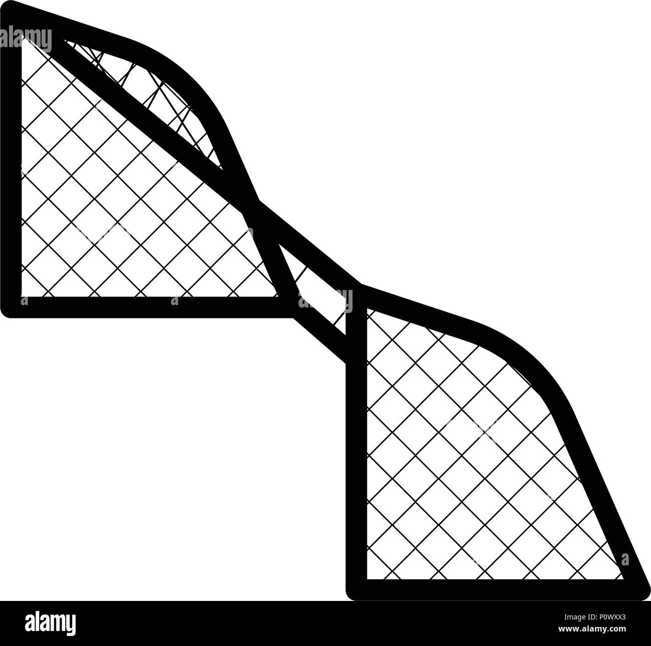 Soccer net white background isolated Stock Vector Images - Alamy