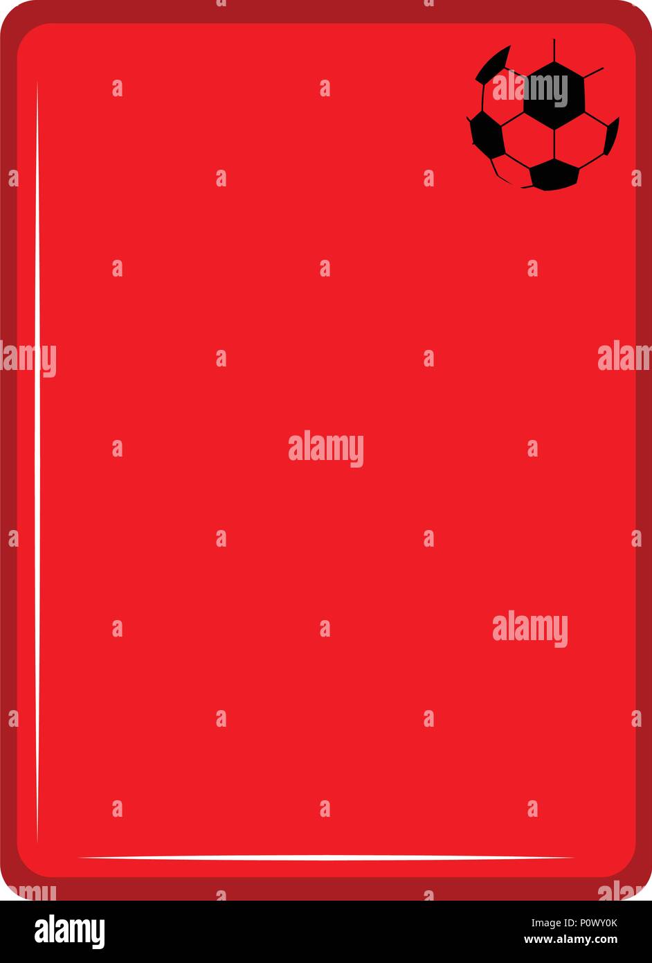 Referee red card Stock Vector Images - Alamy