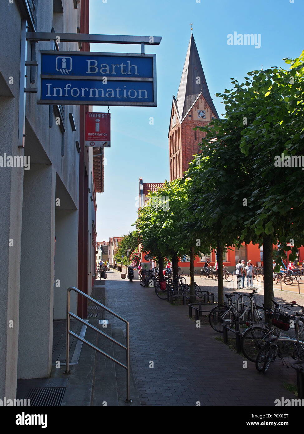 Barth tourist information, Germany Stock Photo - Alamy