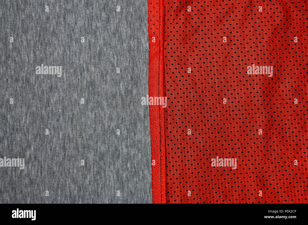 Top view of cloth textile surface. Close-up rumpled heater and knitted ...
