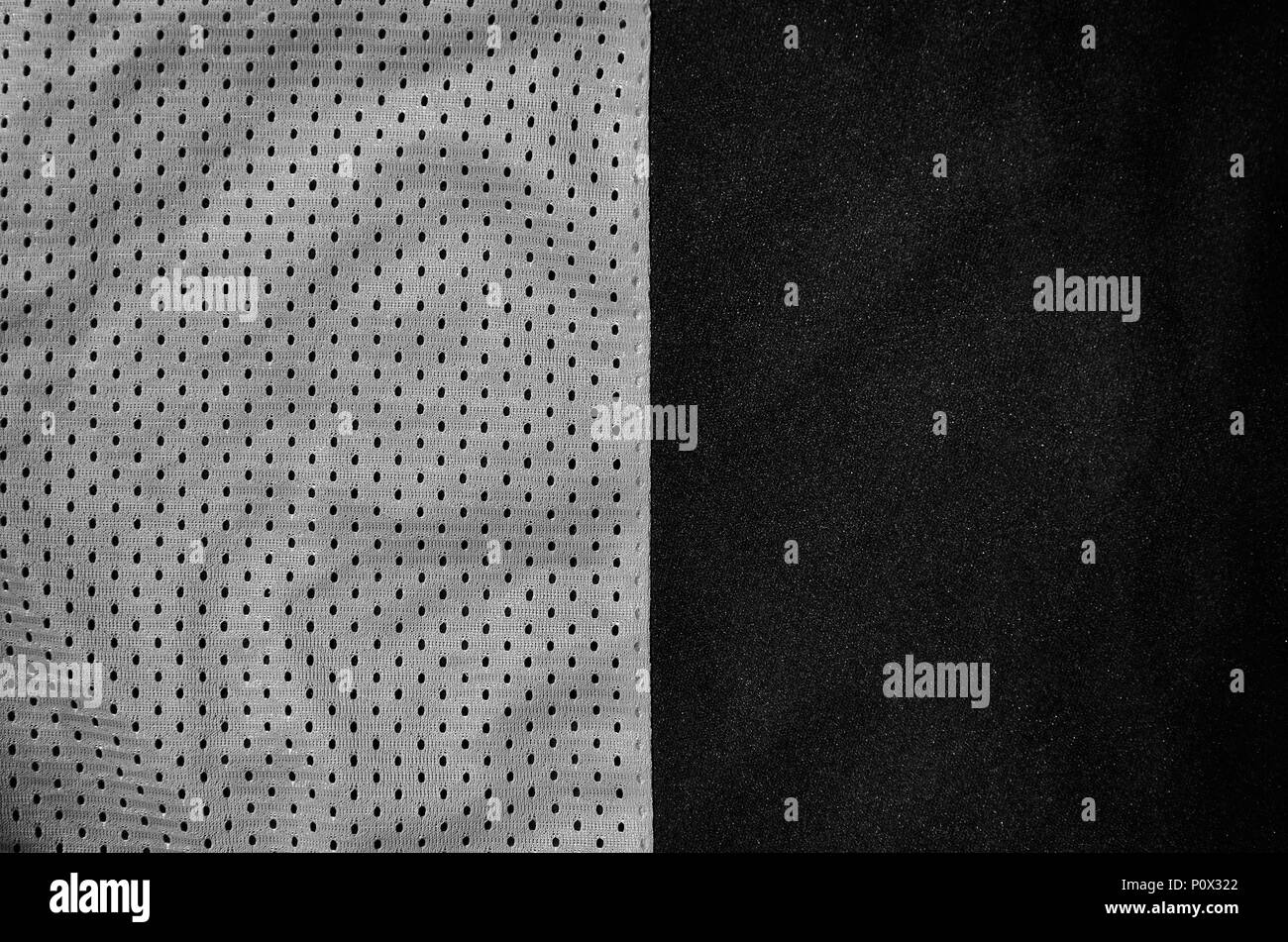 Grey sport clothing fabric texture background. Top view of grey cloth ...