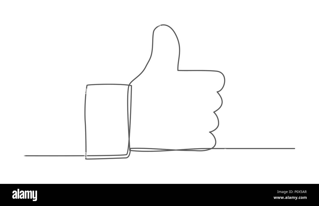 Like icon one line Cut Out Stock Images & Pictures - Alamy