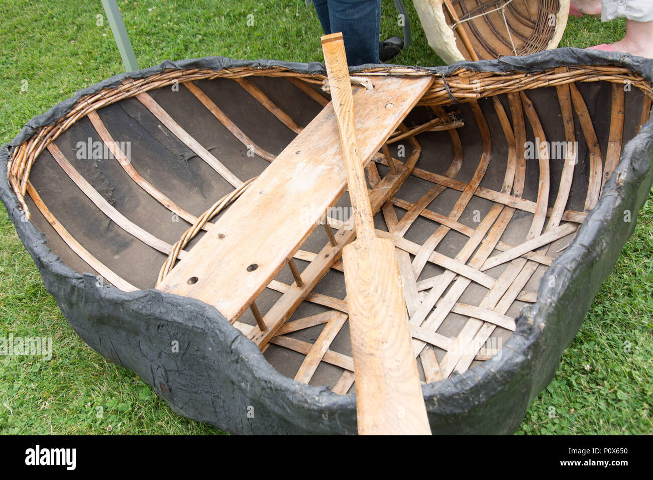 hand made Coracle Stock Photo - Alamy