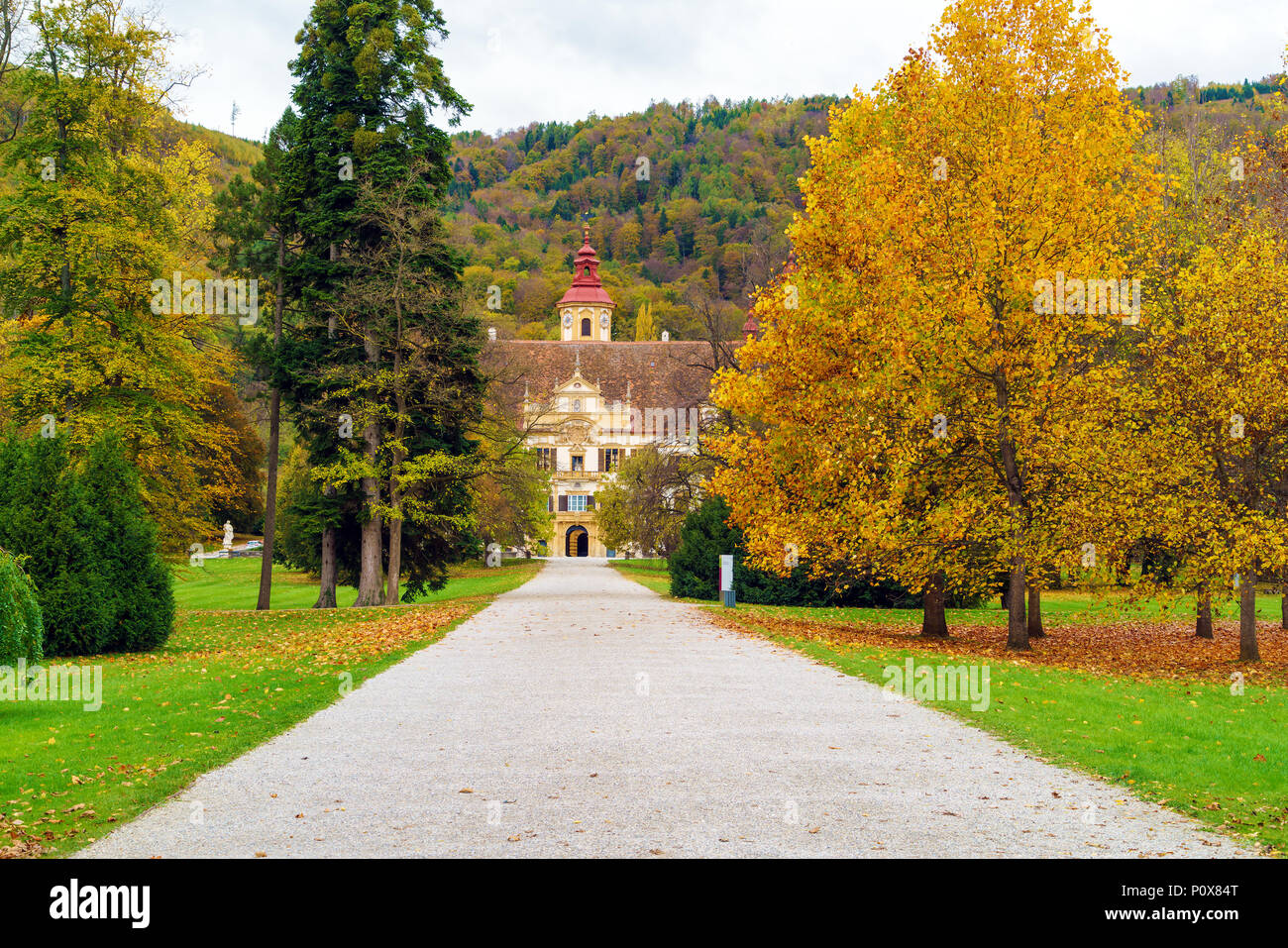 Eggenberg Baroque Palace or Schloss (1625) near Graz, Styria, Austria ...