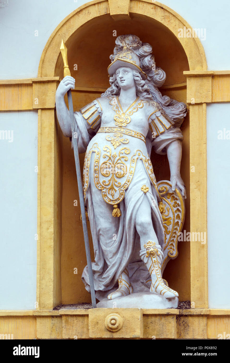 The Styrian Armoury or Landeszeughaus entrance on Herrengasse, Graz ...