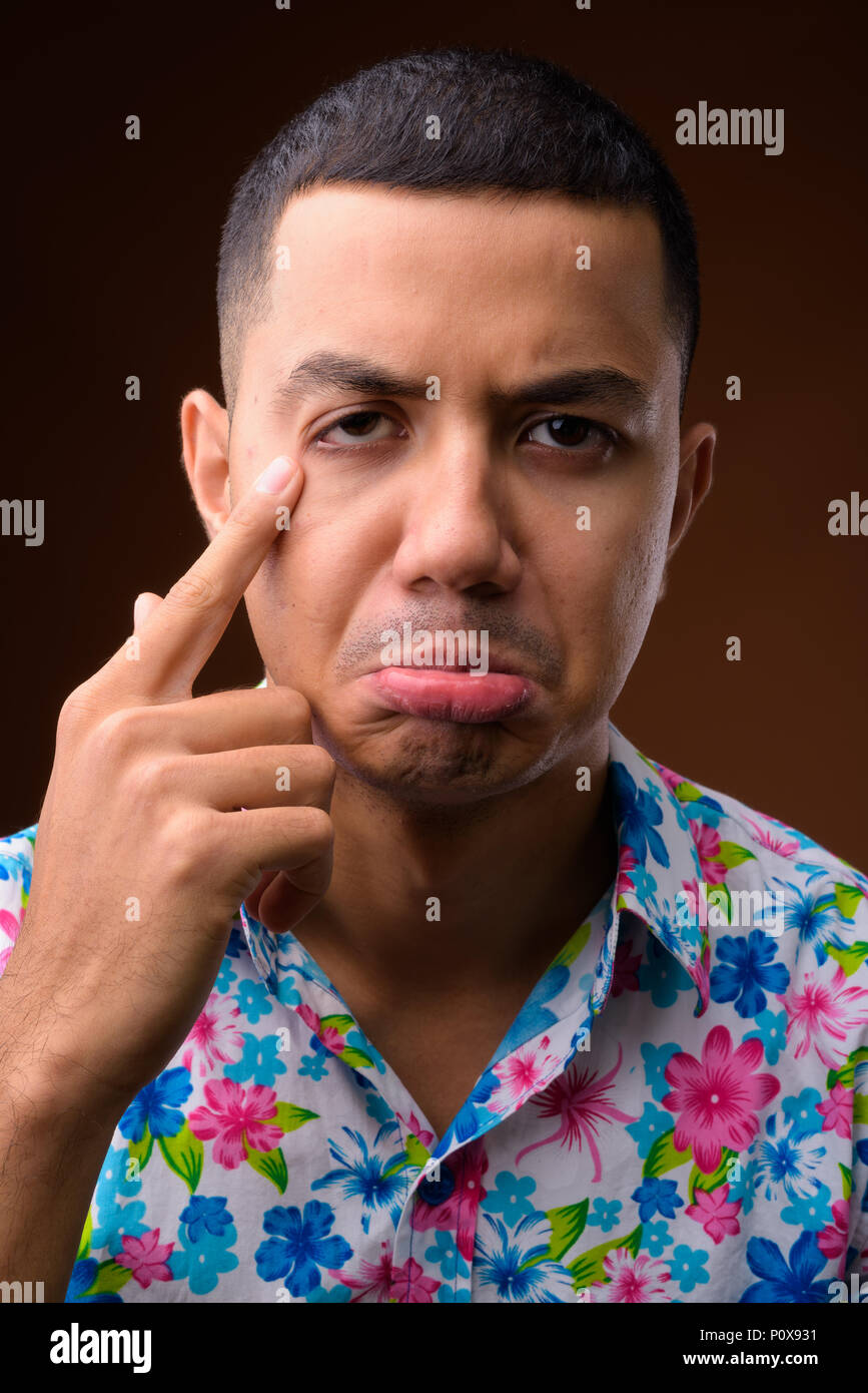 Sad male ethnic hi-res stock photography and images - Alamy