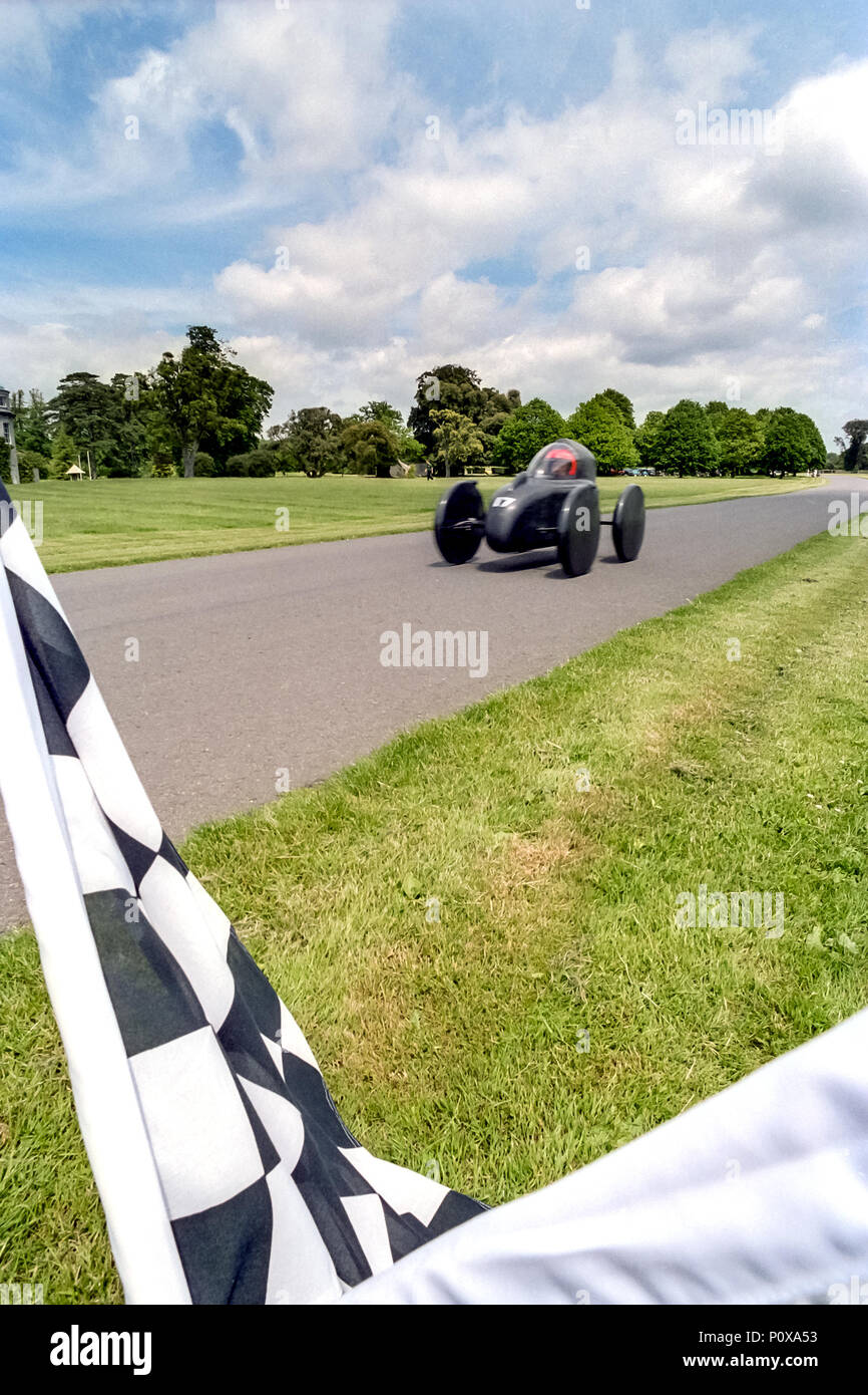 Soap-box car racing at Goodwood Stock Photo - Alamy