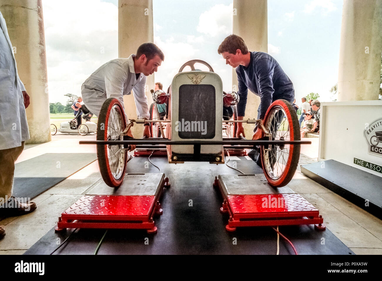 Soap-box car racing at Goodwood Stock Photo - Alamy