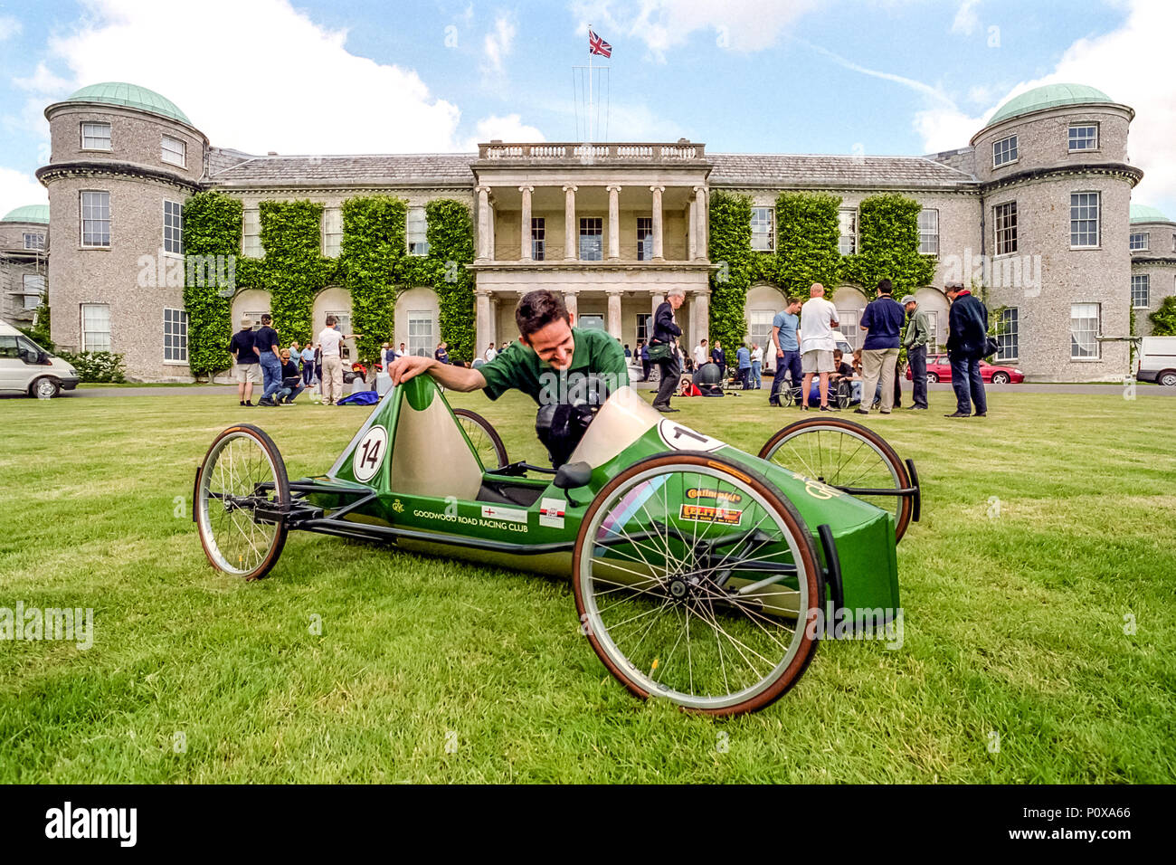 Soap-box car racing at Goodwood Stock Photo - Alamy