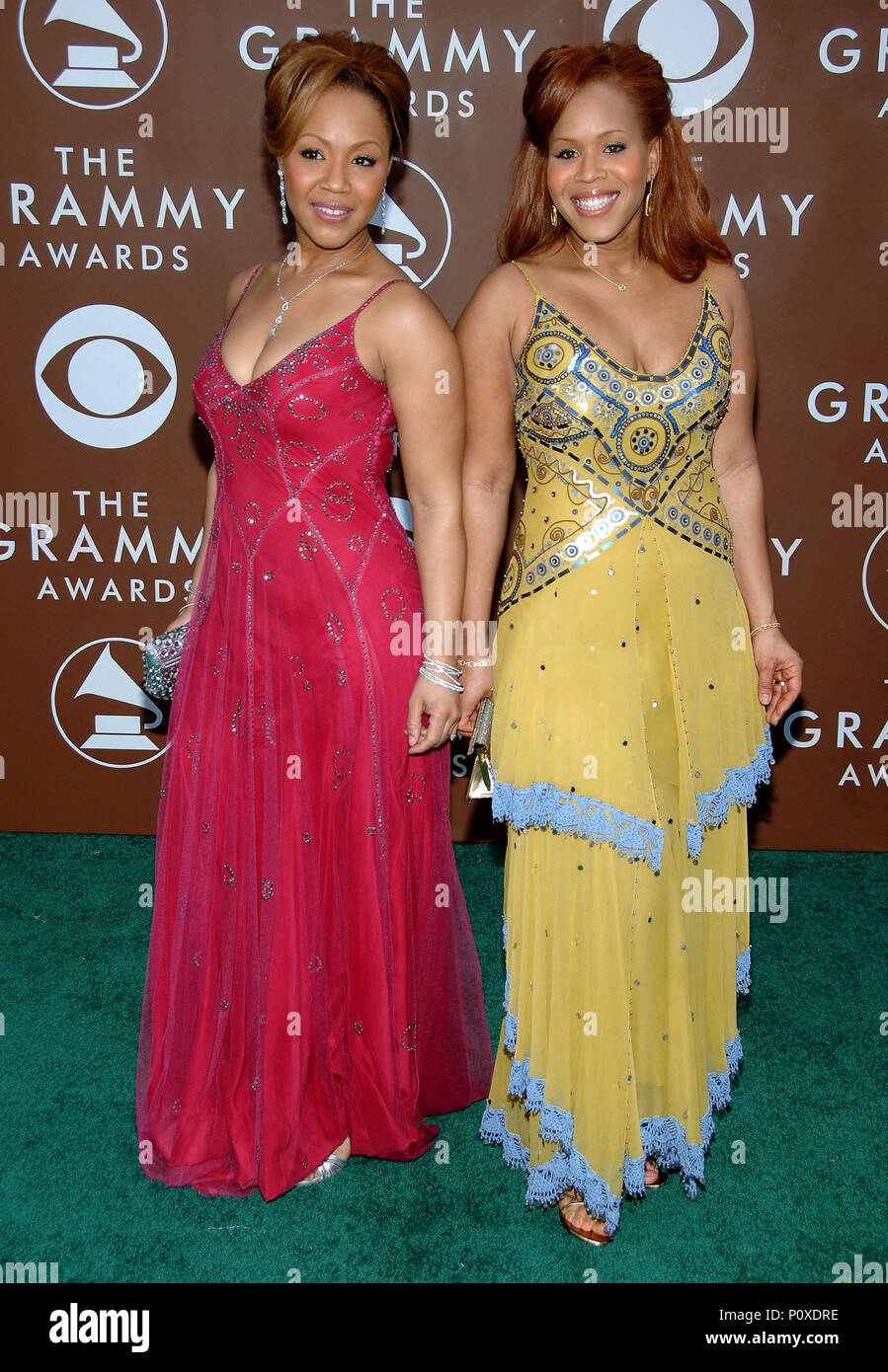 Mary Mary arriving at the 48th Grammy Awards at the Staples Center In ...