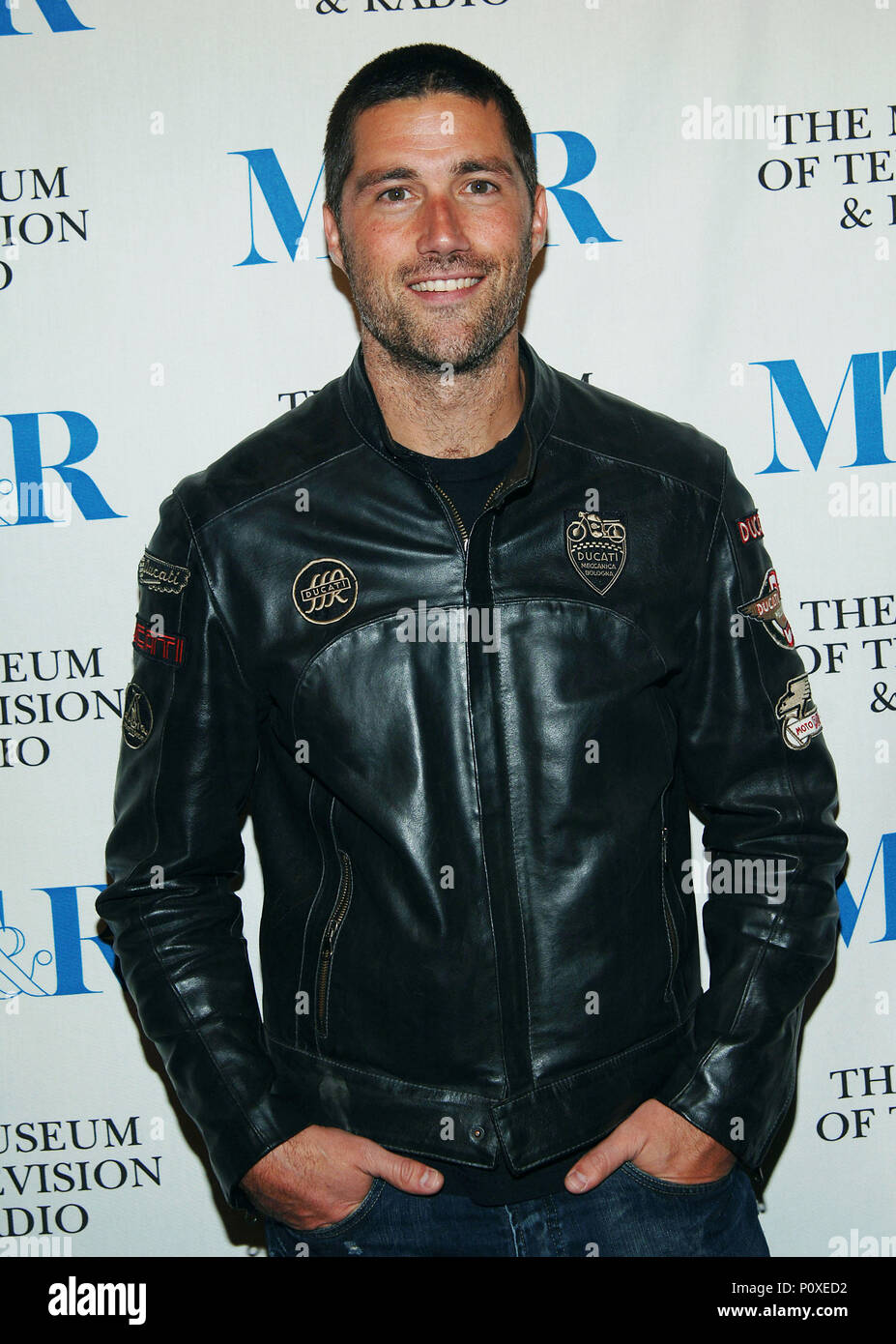 Matthew Fox arriving at the Museum R&T Festival " LOST " at the DGA in ...
