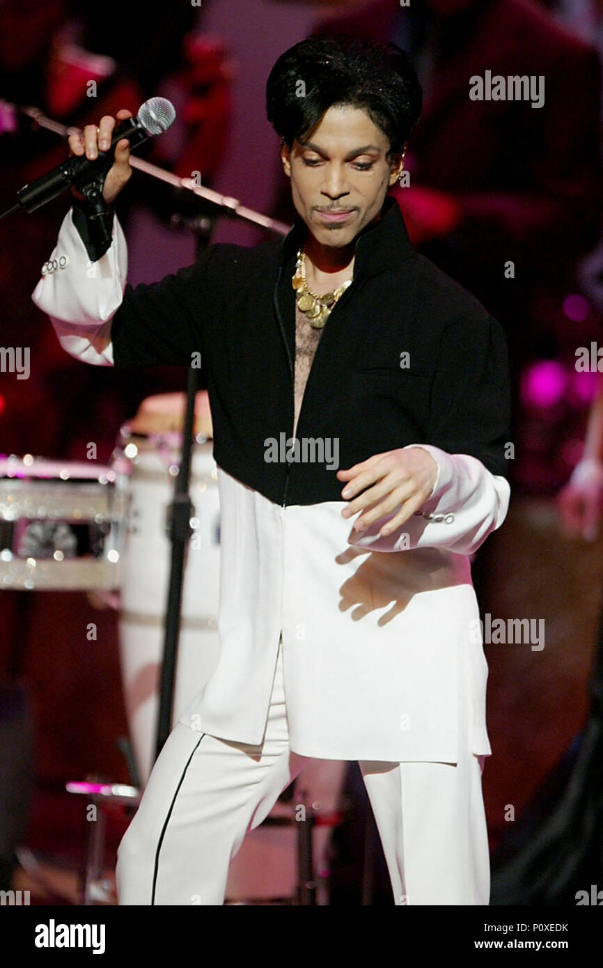 Prince on stage at the NAACP Awards at the Dorothy Chandler In Los ...