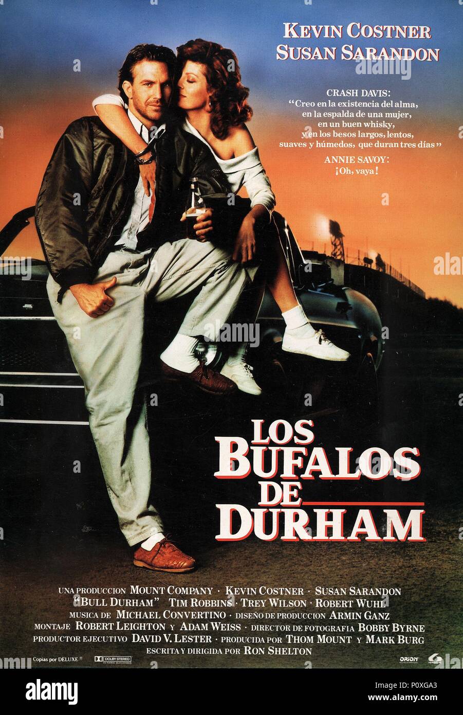 Original Film Title: BULL DURHAM. English Title: BULL DURHAM. Film ...