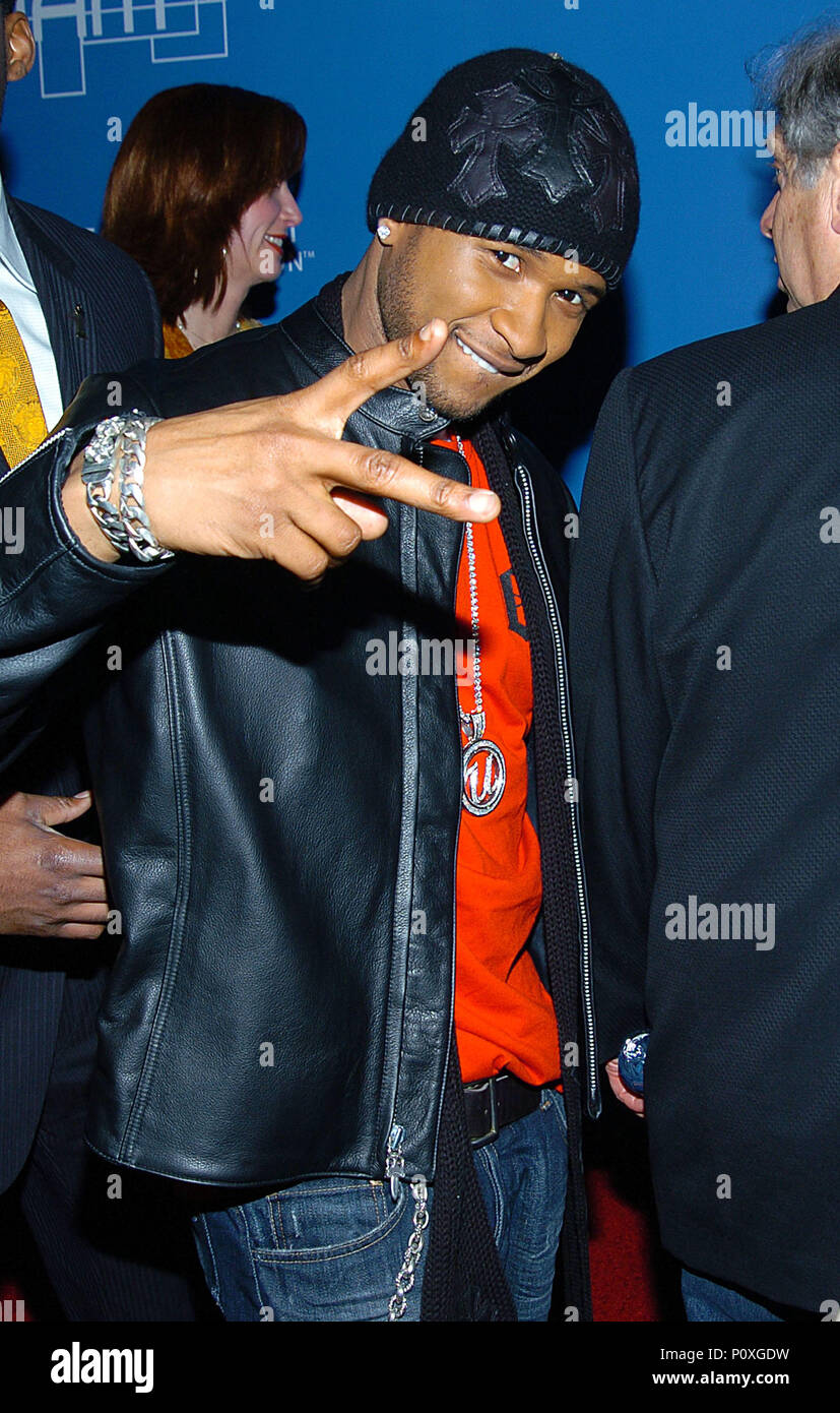 Usher arriving at the Grammy Jam Event at the Wiltern Theatre in Los ...