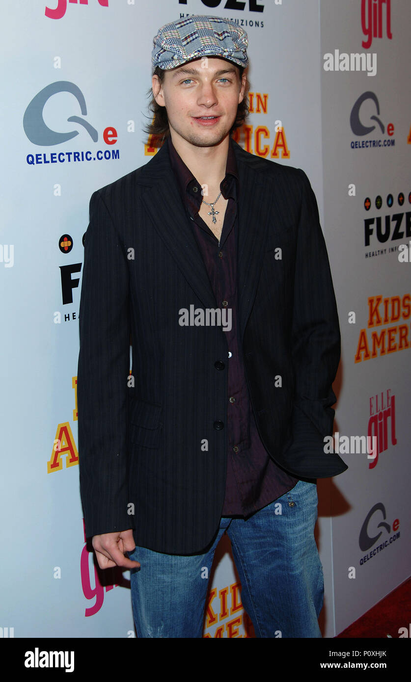 Gregory Smith arriving at the Kids In America Premiere at the Egyptian ...