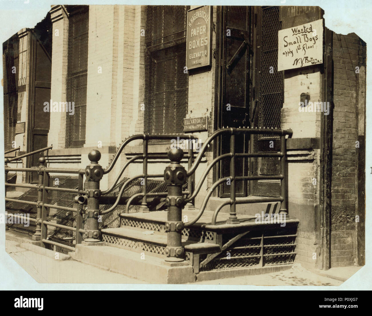 'Boy Wanted' sign. West 19(th) Street. LOC cph.3a31131 Stock Photo - Alamy