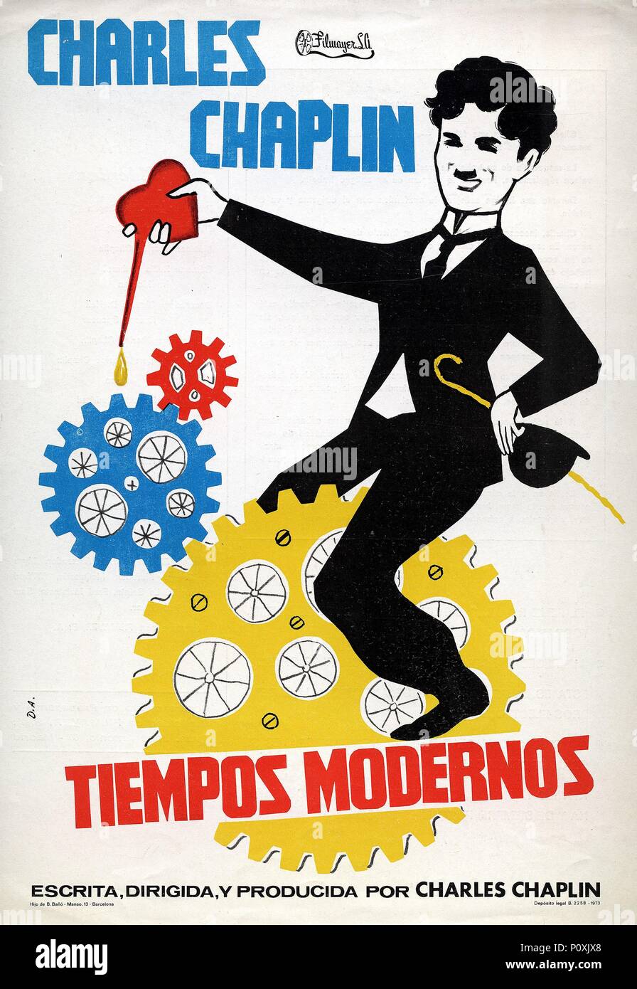 Original Film Title: MODERN TIMES. English Title: MODERN TIMES. Film ...