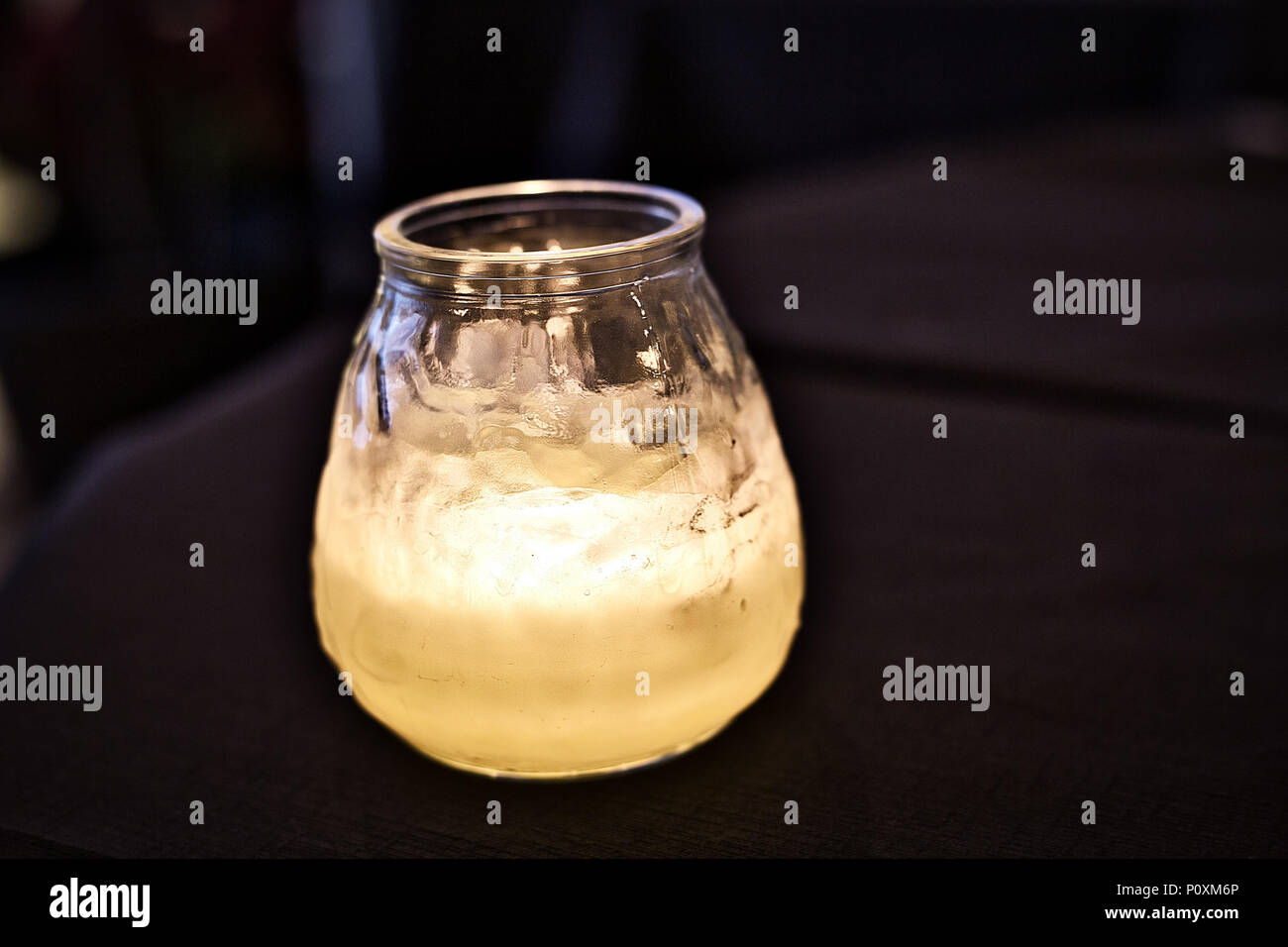 Realistic burning candle hi-res stock photography and images - Alamy