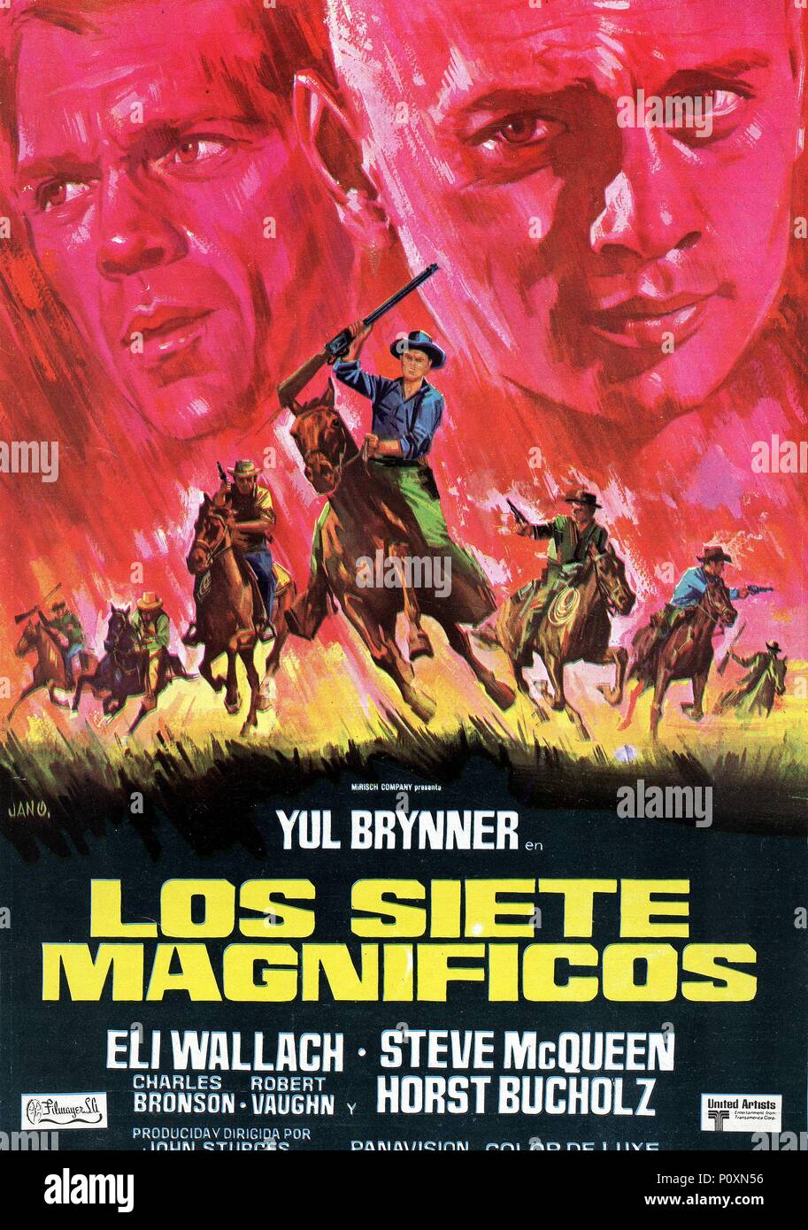 The magnificent seven poster hi-res stock photography and images - Alamy