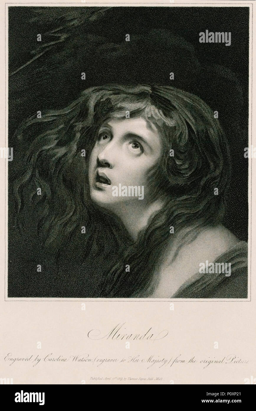 'Miranda (Emma Hamilton). Engraved by Caroline Watson 14 Aug 1809 ...