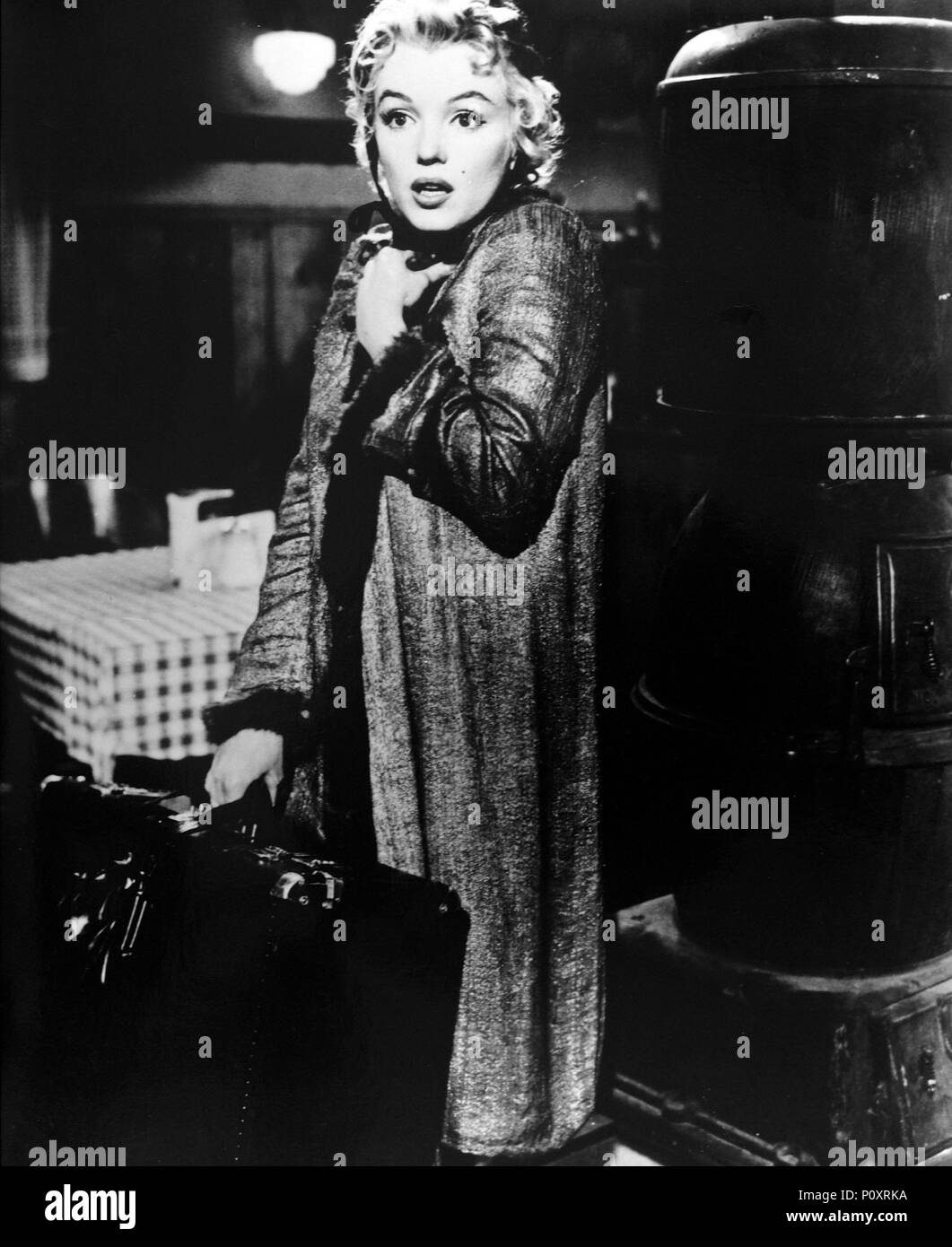 Bus stop film 1956 Black and White Stock Photos & Images - Alamy