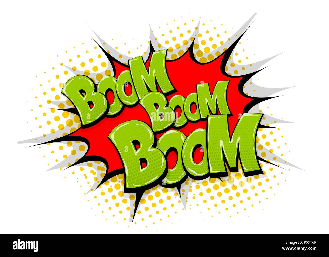Boom pop art comic book text speech bubble Stock Vector Image & Art - Alamy