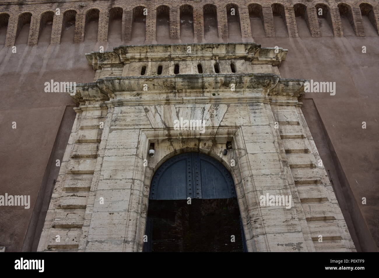 Italy, Rome, 17 May 2018, St Angel Castle. Completed in year 139 as a ...