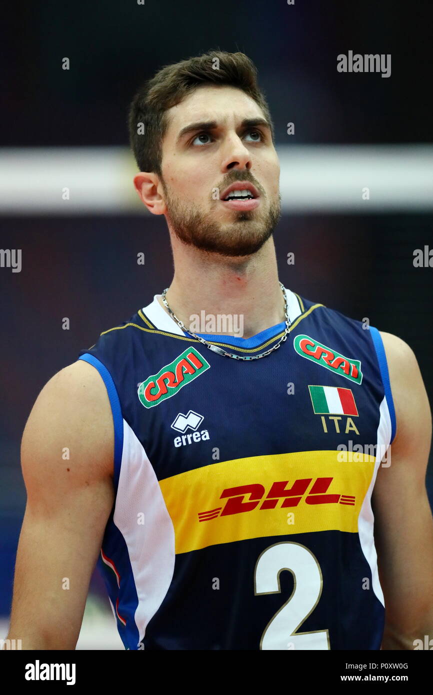 Osaka, Japan. 8th June, 2018. Luigi Randazzo (ITA) Volleyball : FIVB ...