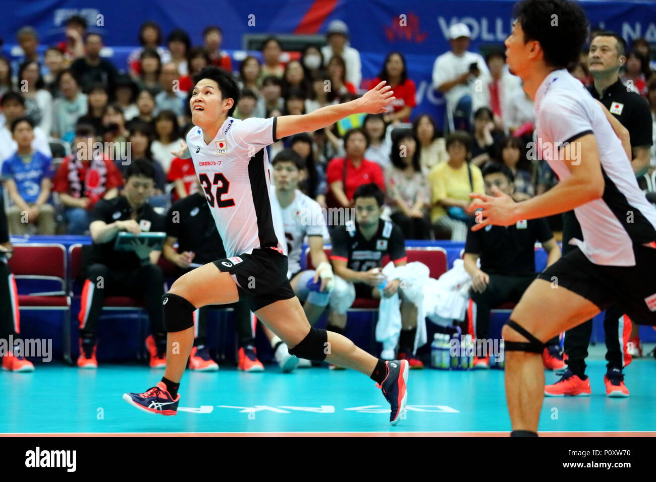 Osaka, Japan. 9th June, 2018. Yuji Nishida (JPN) Volleyball : FIVB ...