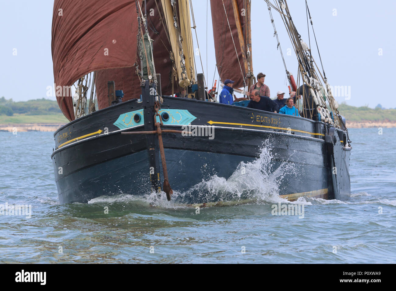 River Medway, Kent, United Kingdom. 9th June, 2018. SB Edith May racing ...