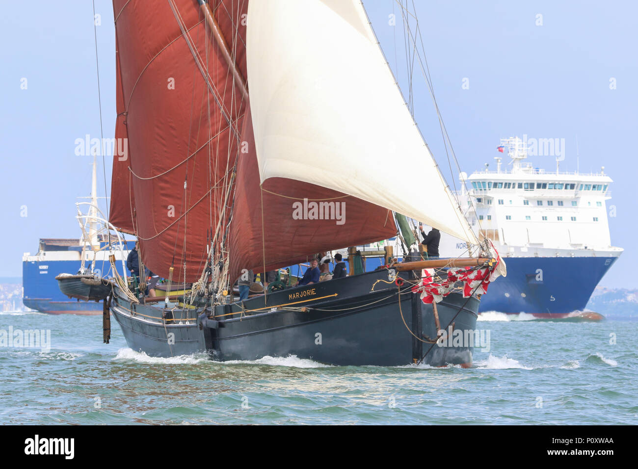 River Medway, Kent, United Kingdom. 9th June, 2018. SB Marjorie ...