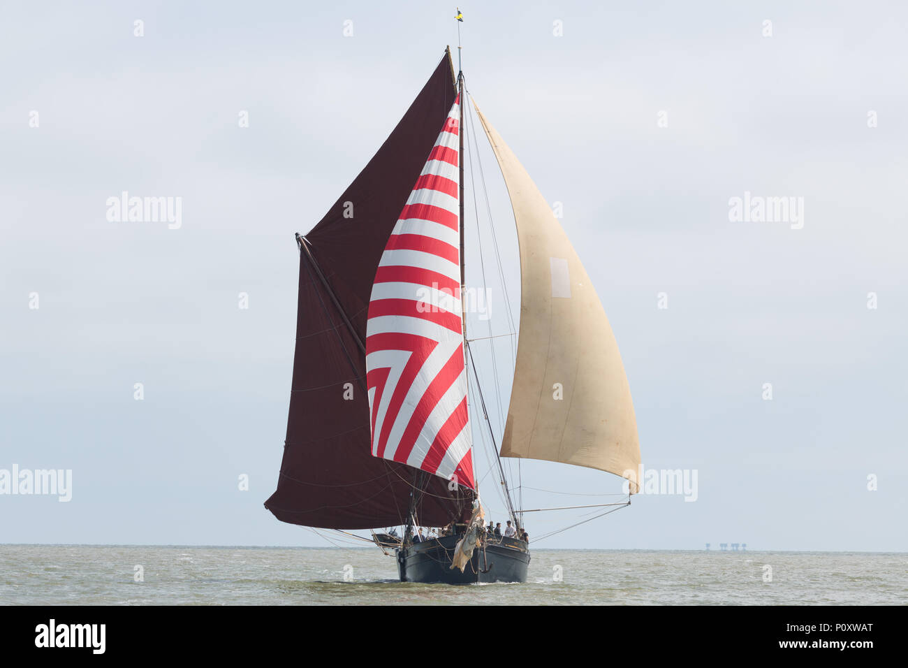 River Medway, Kent, United Kingdom. 9th June, 2018. SB Marjorie racing ...