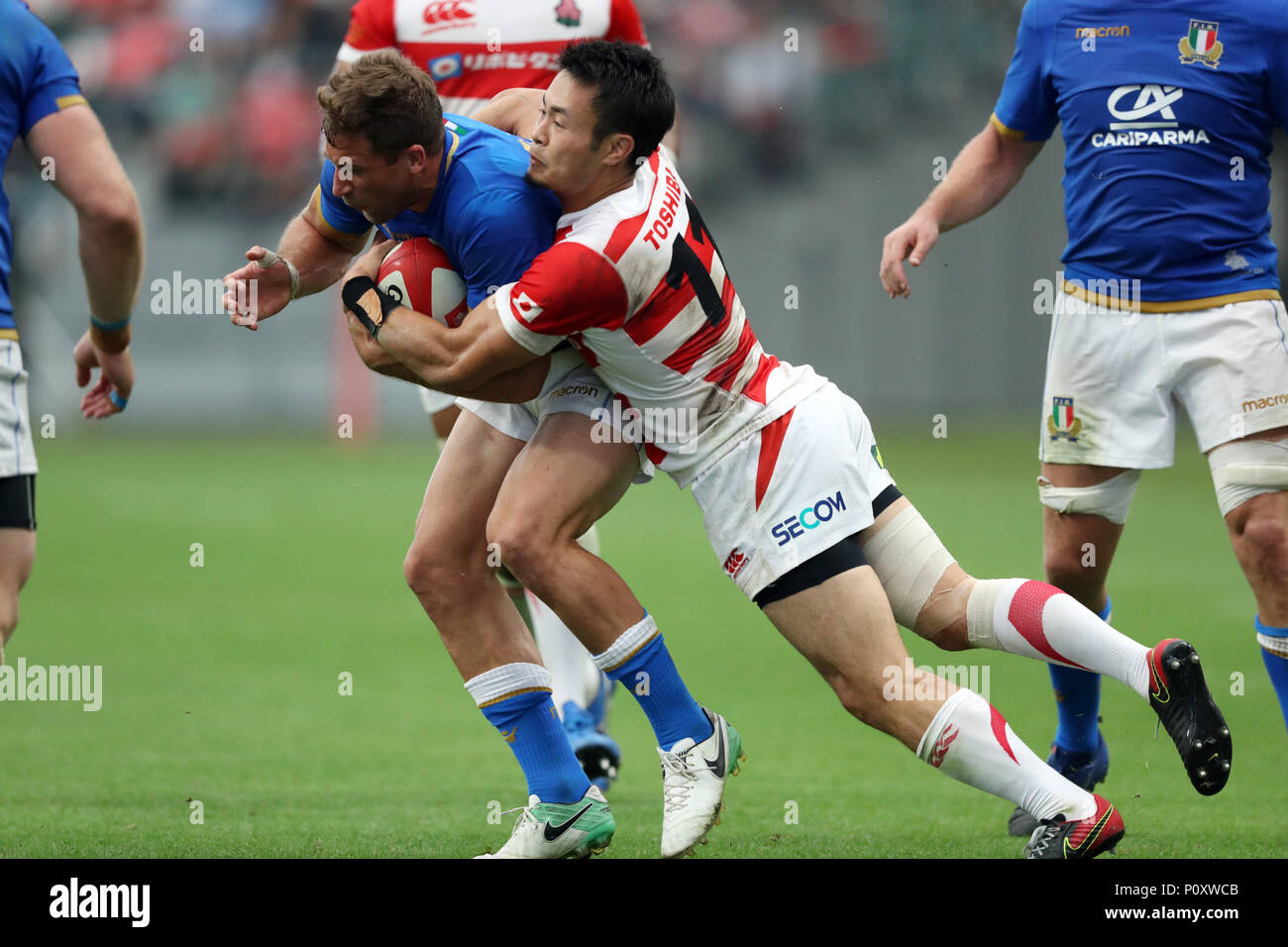 Oita, Japan. 9th June, 2018. Kenki Fukuoka (JPN) Rugby : Rugby test ...